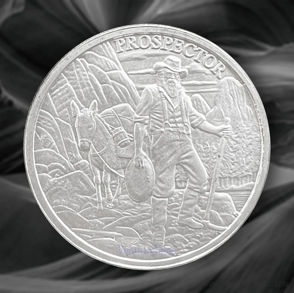 1 oz Silver Prospector Series – Gold Silver Naples