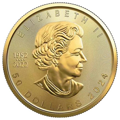 2024 1 oz Canadian Gold Maple Leaf Coin | Royal Canadian Mint - Gold ...