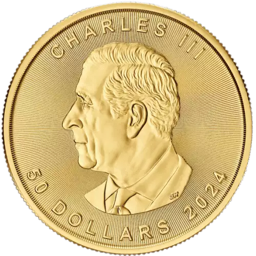 2024 1 oz Canadian Gold Maple Leaf Coin | Royal Canadian Mint - Gold ...